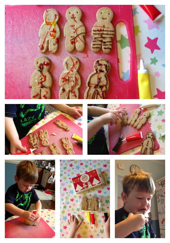 Decorating gingerbread men