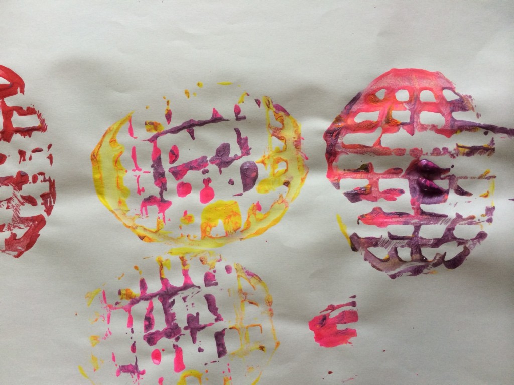 Potato masher egg print