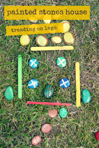 painted stones house